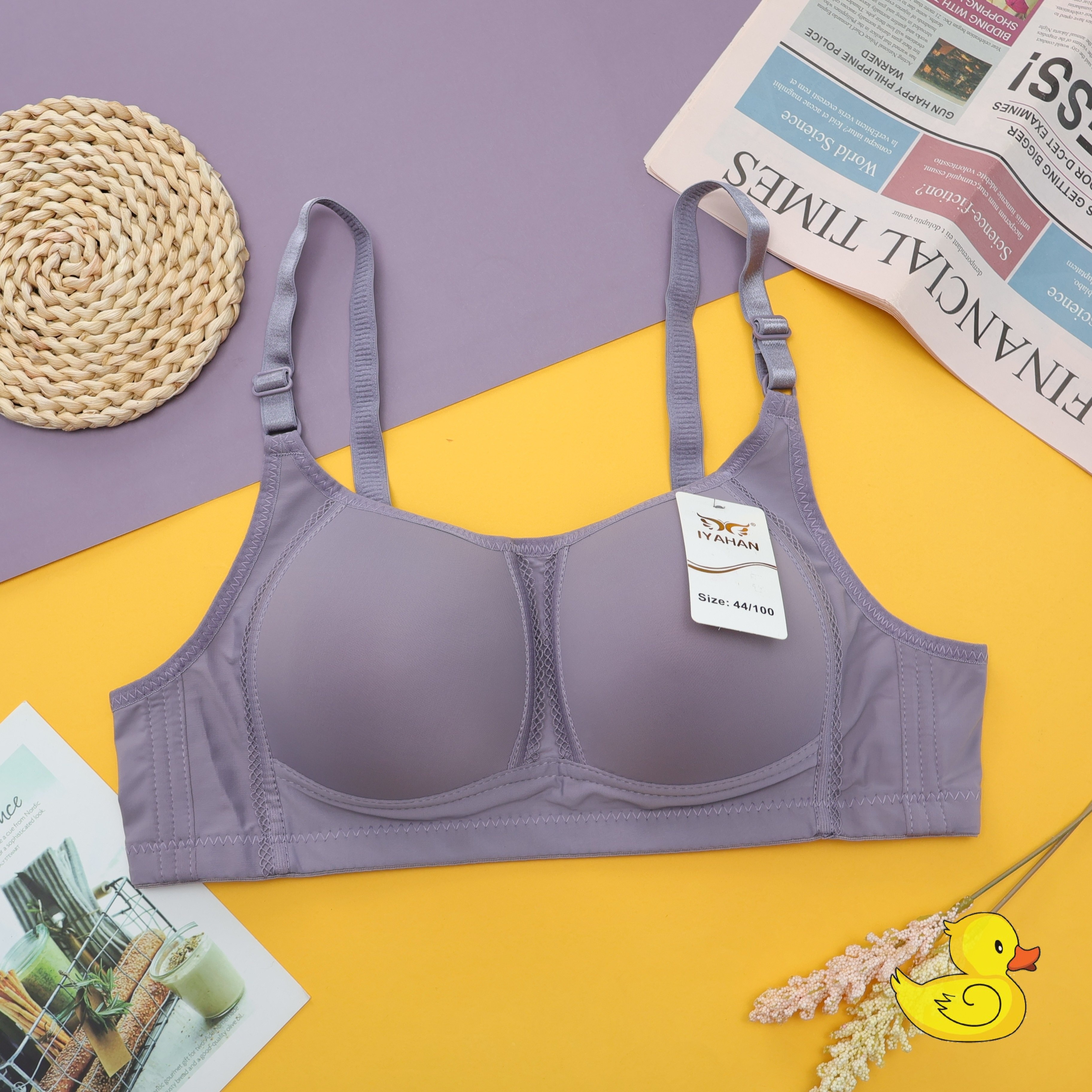 Bra Plus Size Full Cup Women Wireless Baju Dalam Wanita Cup Penuh Saiz ...