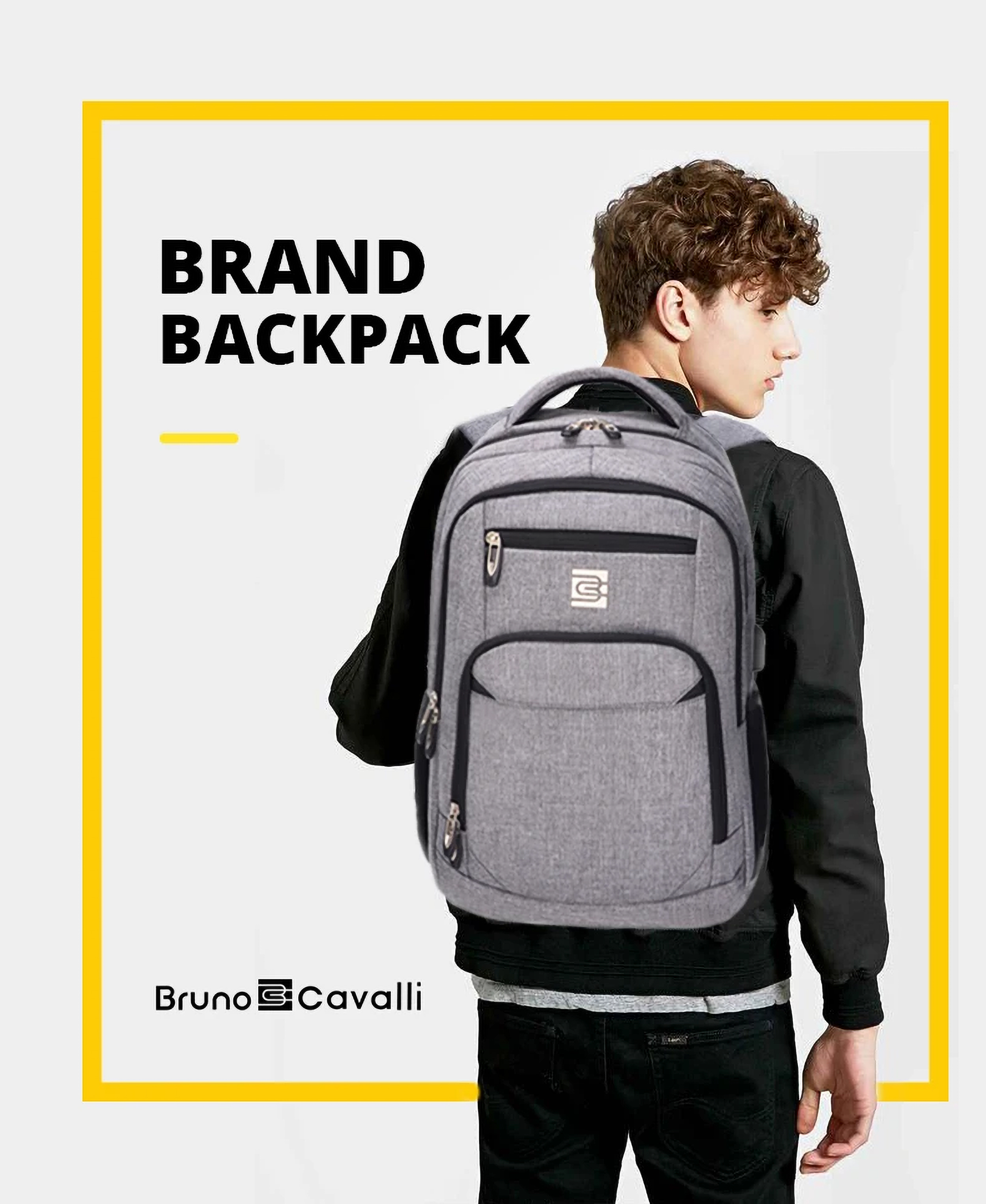 BRUNO CAVALLI Multifunctional 16" Laptop Computer Backpack Water ...