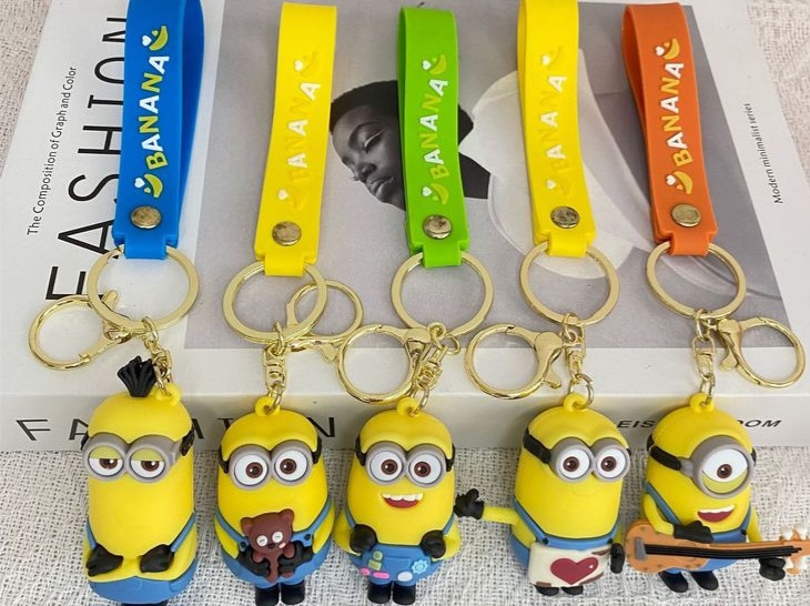 Minions Keychain Key Ring Unicorn Keychain Backpack Bag Pendant Car ...