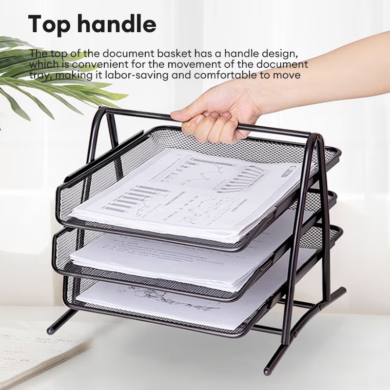 Deli File Document Tray 3 tier Mesh 350 278 (275mm x 1290g) E9181 ...