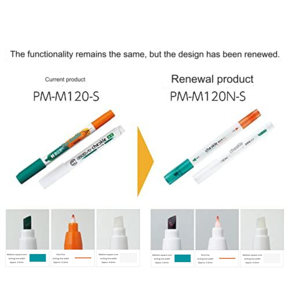 Kokuyo Campus Checkle Highlighter Pen with Erasable Pen Marker and ...