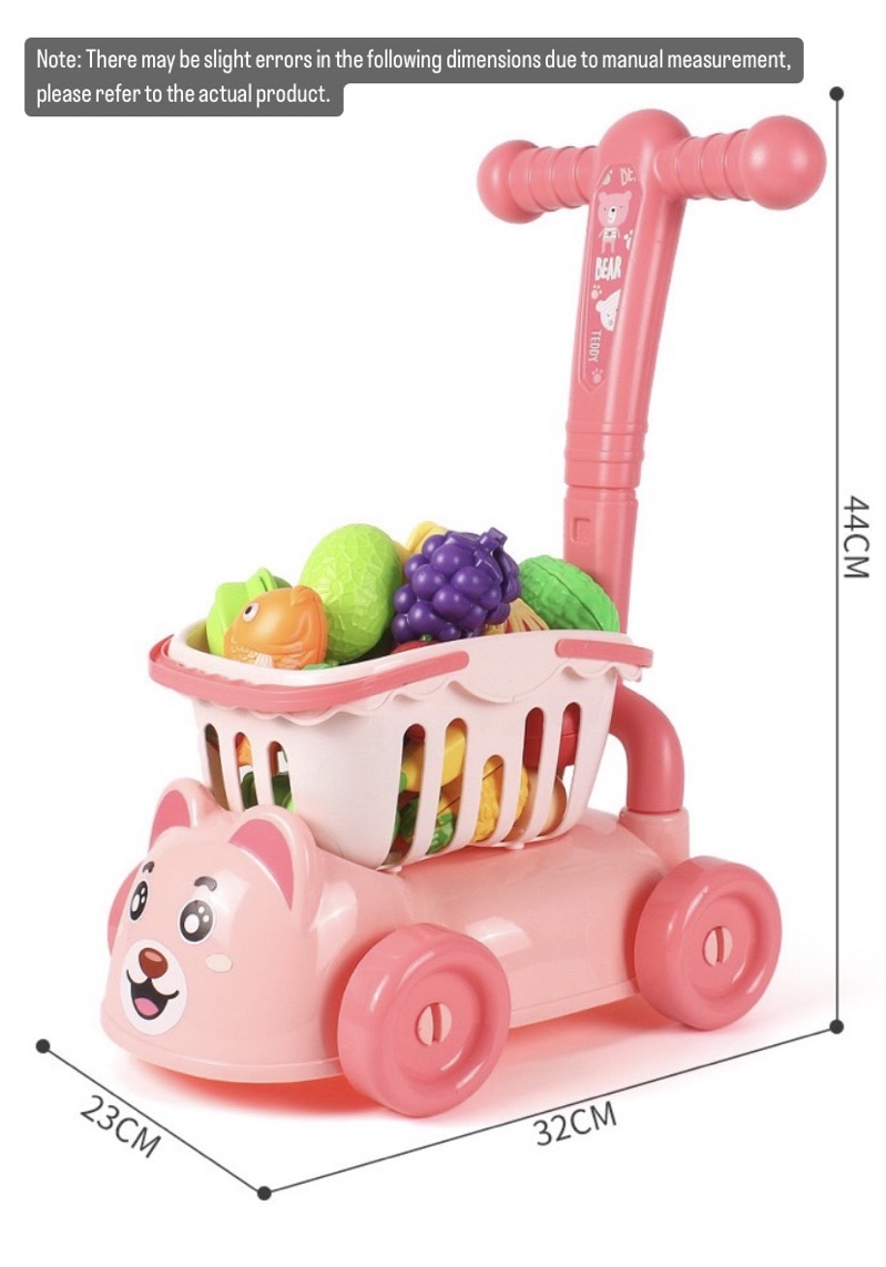 Bayi Baby Trolley Toys Children Shopping Cart Kids Cute Simulation ...