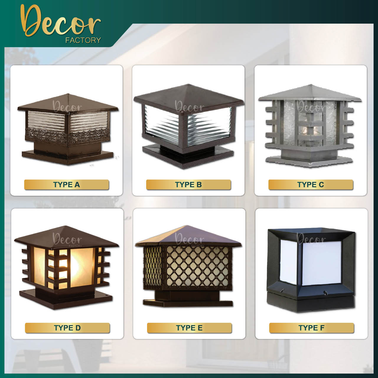Modern Gate Lamp Outdoor Gate Light LED Weather Proof Outdoor Gate Lamp ...