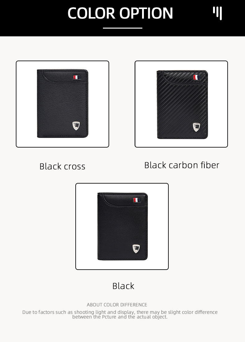 UnisBlack Small Men Wallet , Short Wallet Men , Card Holder Wallet ...