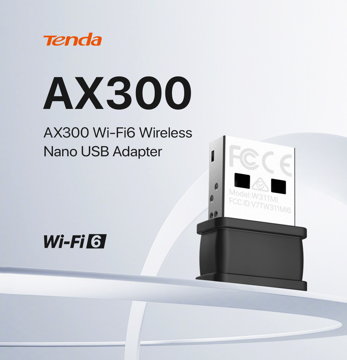 Tenda W311MI USB Wifi Adapter for PC AX300 2.4g wifi 6 Wifi receiver ...