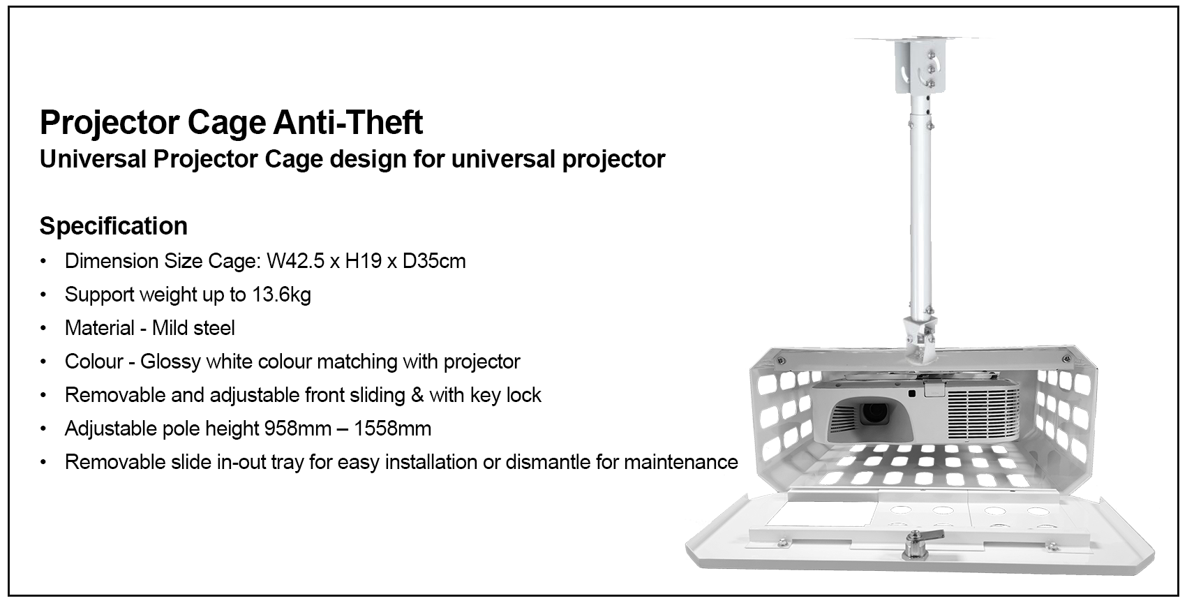 Anti-Theft Universal Projector Cage | Shopee Malaysia