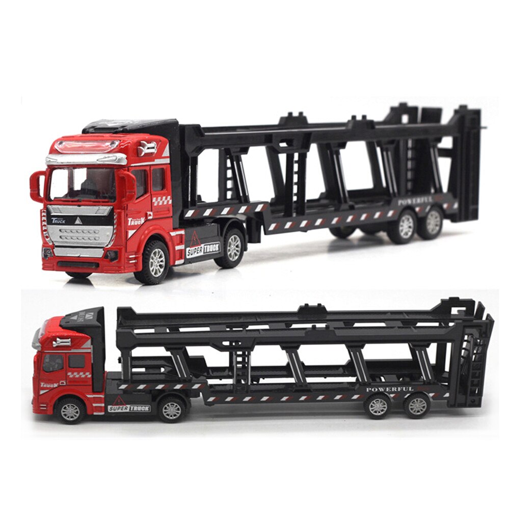 Alloy Lorry Truck Toys Transporter Truck Vehicle Trailer Toys Lori ...