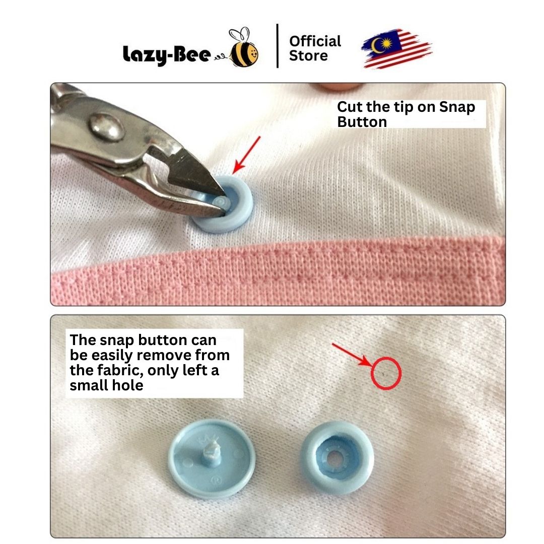 50 Sets (200 pieces) B41-B60 T5 KAM Glossy Snap Button Plastic Fastener ...