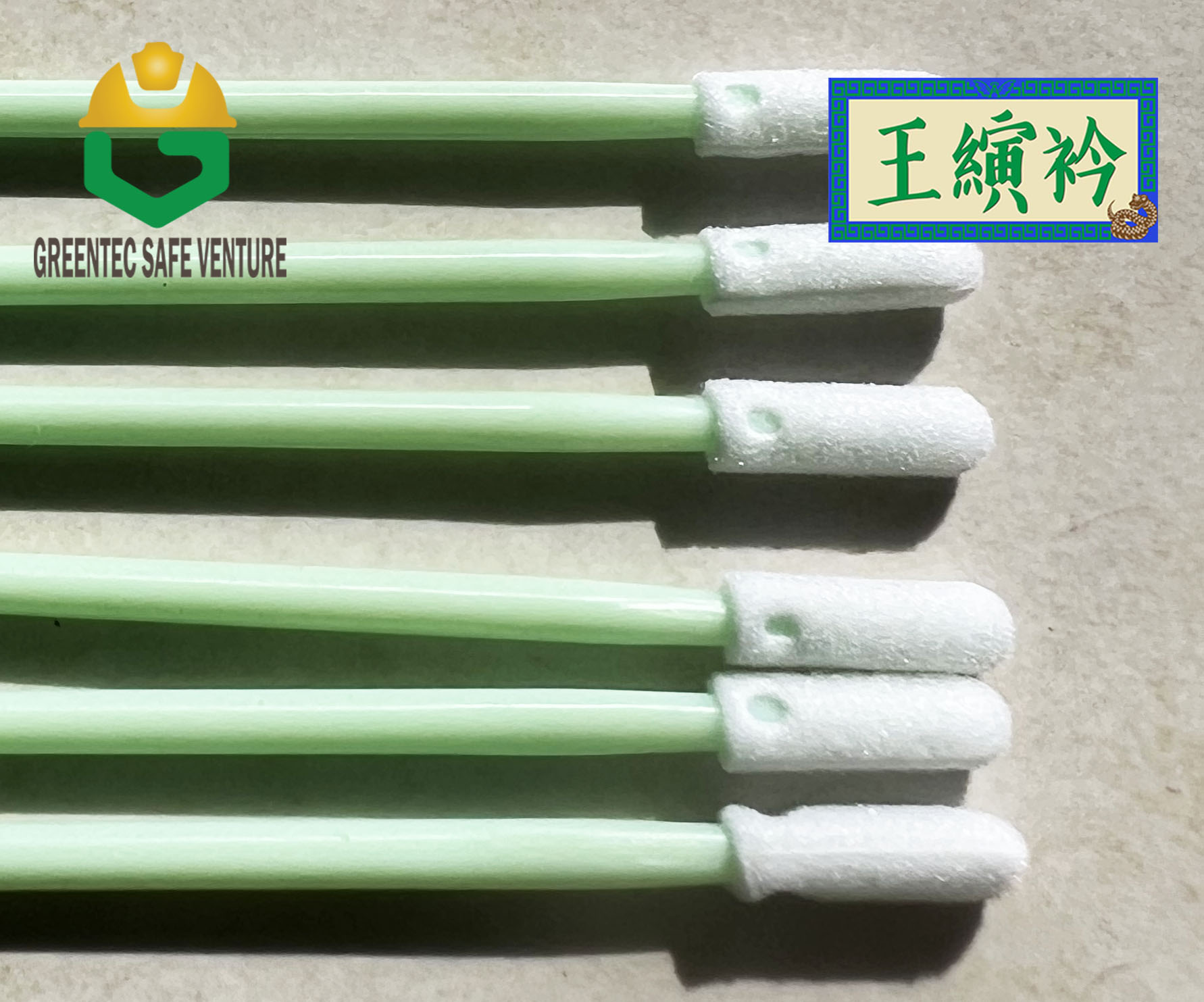 Cleanroom Foam Swabs Cleaning stick round tips 500pcs 3inch wiping 742 ...