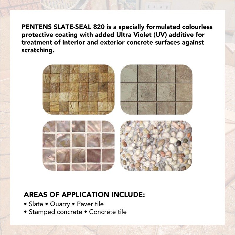 [TECHART] PENTENS 820 Transparent,Anti-stain Waterproofing Paint Slate ...