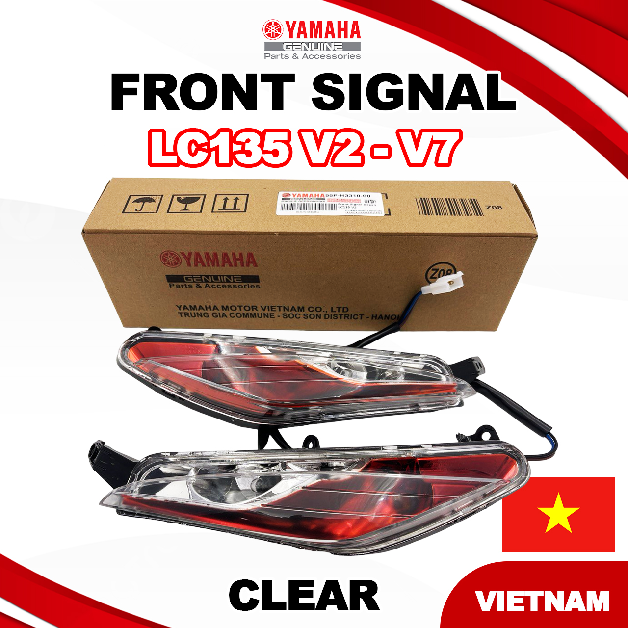 FRONT SIGNAL LAMP SET YAMAHA LC135 V2 -V7 NEW SIGNAL LAMPU DEPAN DADA SPECIAL EDTION VIETNAM ...