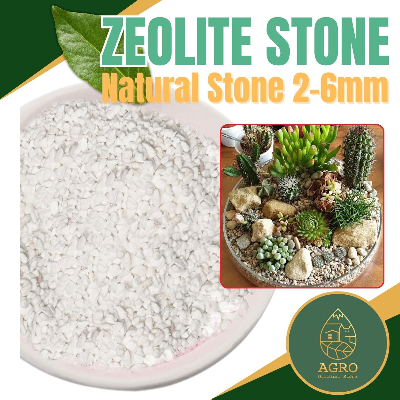 AGRO | Zeolite Stone | Stone | Aquarium | Pasir Aquarium | Succulent ...