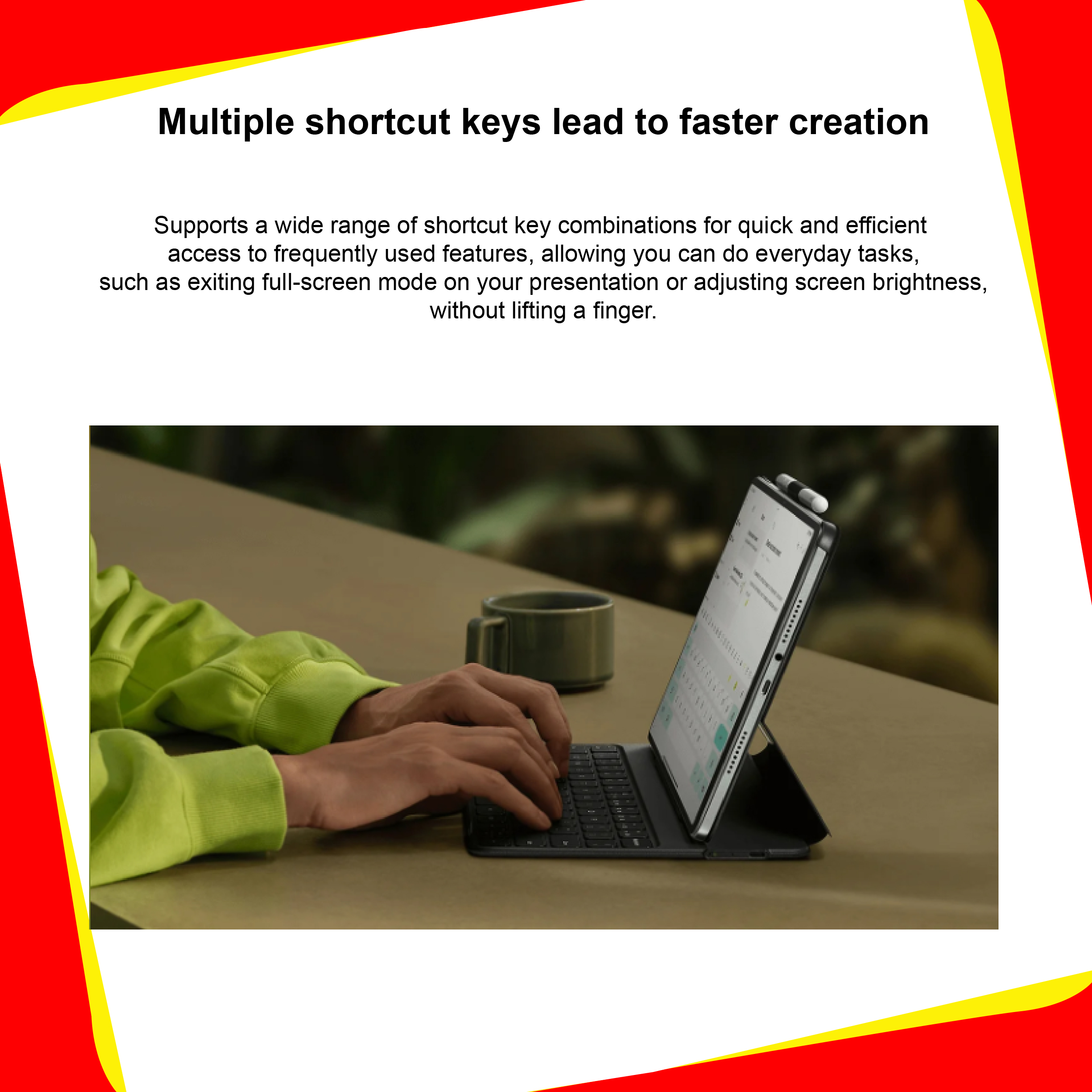 Original Redmi Pad Pro Keyboard l Large Keys and wide key spacing l ...