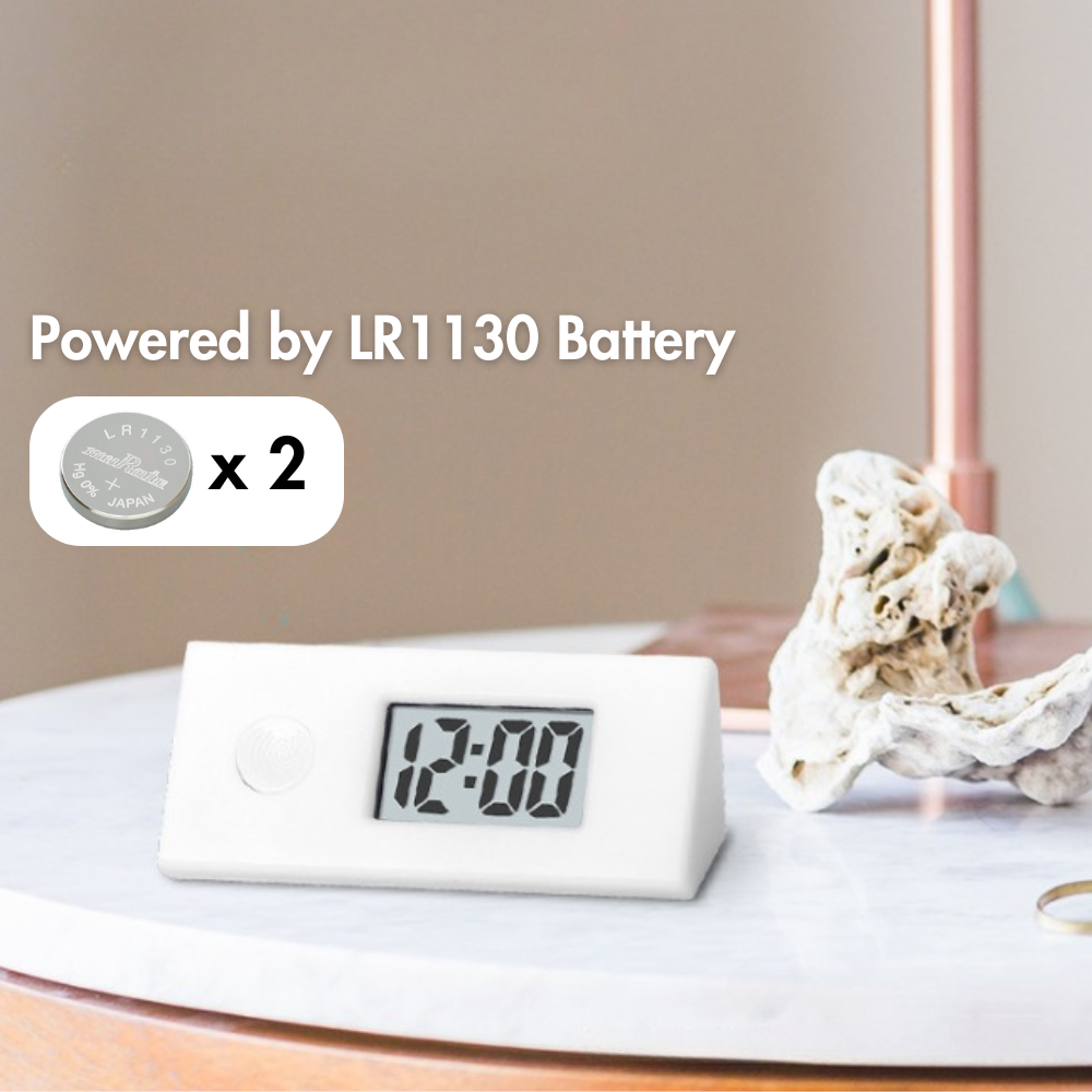 Digital Mini Clock with LED Light LCD Display Time & Date Display with ...