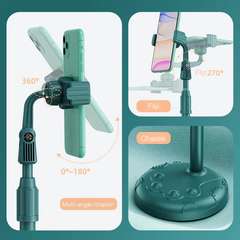 Telescopic Phone Stand Holder Adjustable Table Clip Bracket 手机支架 Table ...