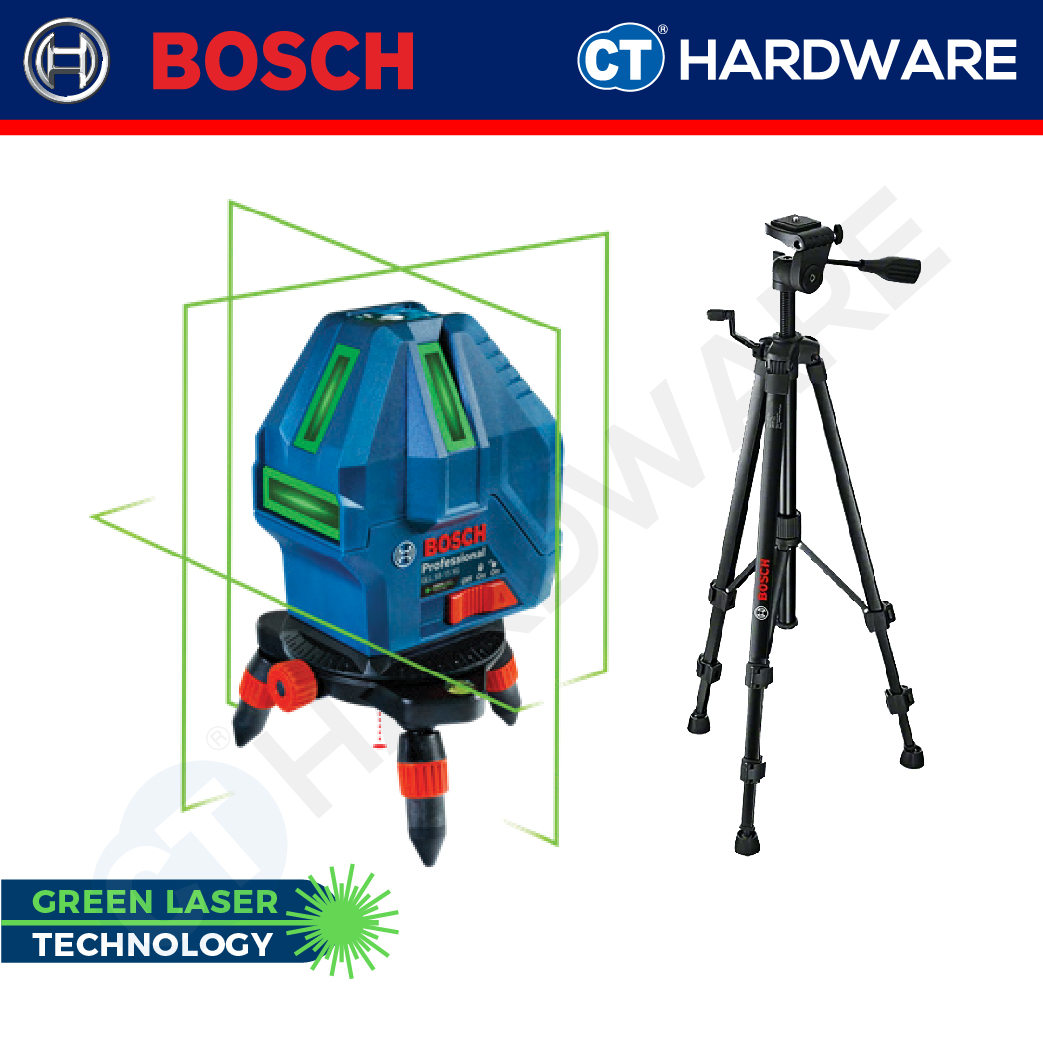 Bosch GLL 5015X SET Cross Line Laser 15M with Tripod BT150 GLL | Lasers ...