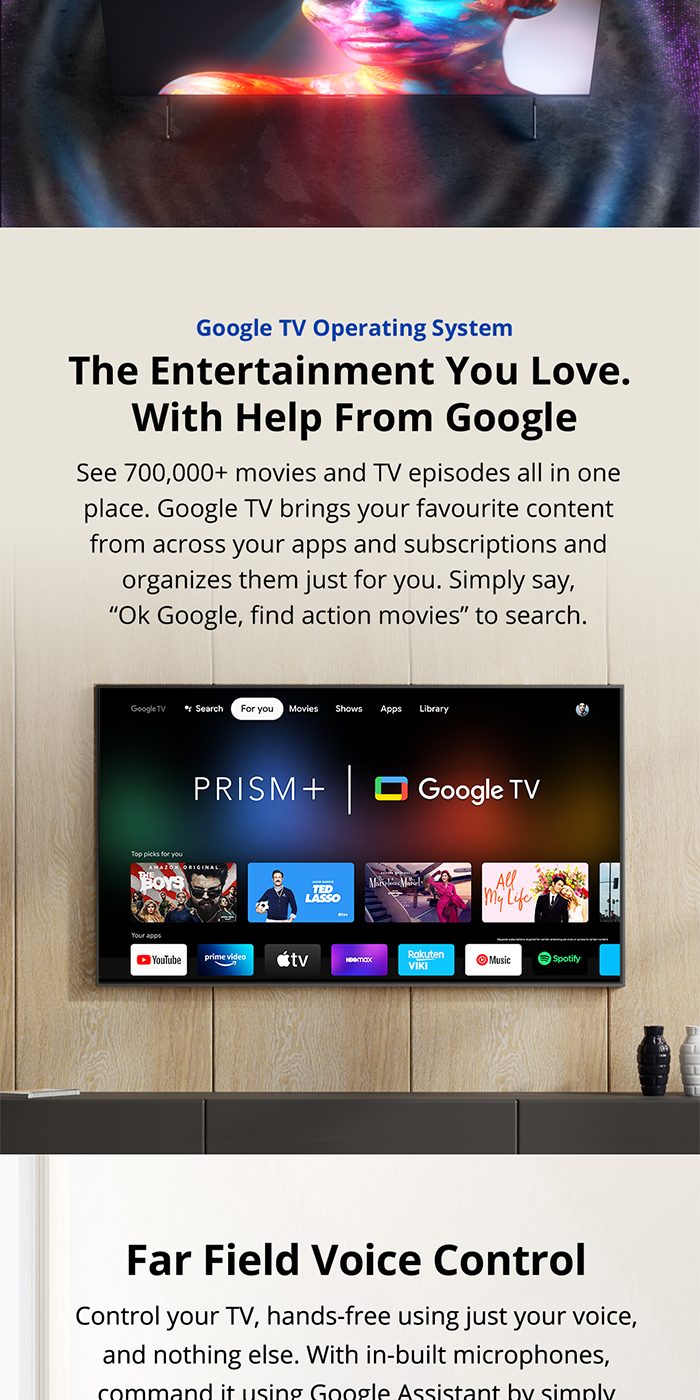 PRISM+ Q75 Ultra 4K QLED Quantum Colours Google TV (75") | Shopee Malaysia