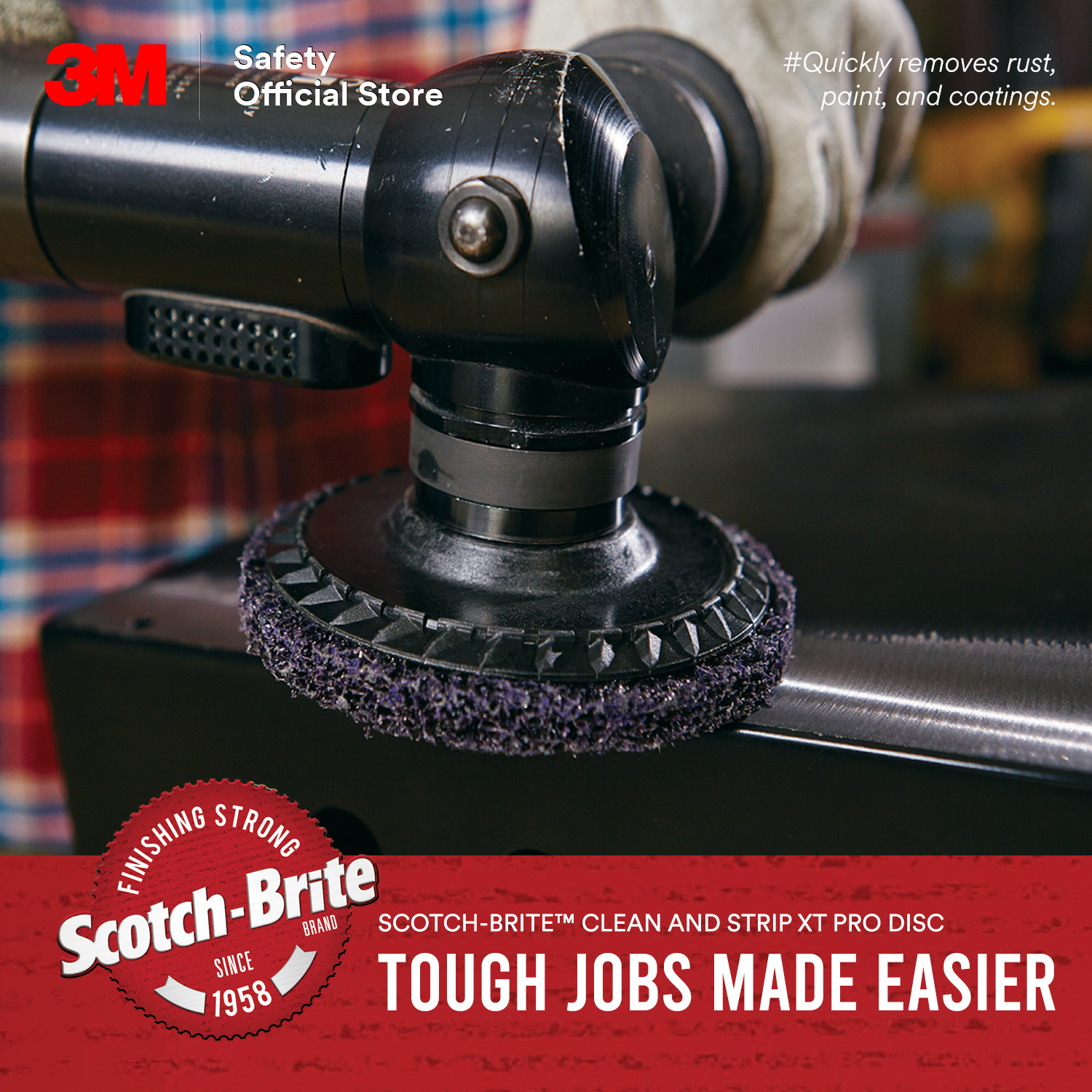 3M™ Scotch-Brite™ Clean and Strip XT Pro Disc/ Remove Paint/ Rust ...