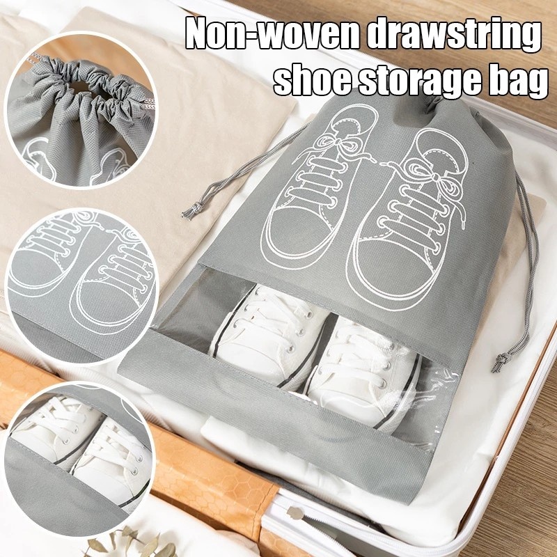 👟Travel Shoe Bag Shoe Organizer Storage Bag Drawstring Bag Waterproof ...
