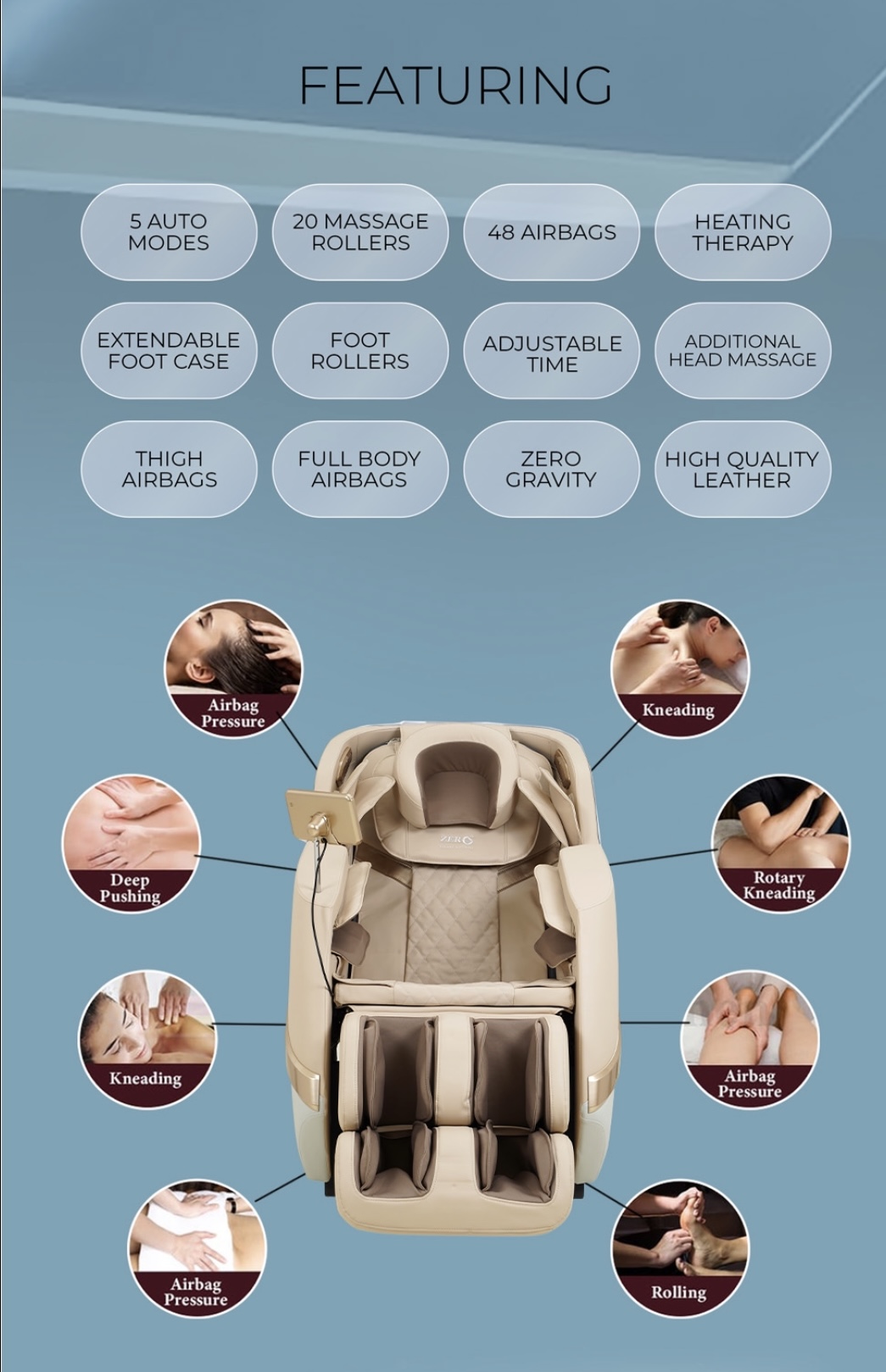【Eksklusif dalam talian】Zero Healthcare Heal Master Plus Massage Chair ...
