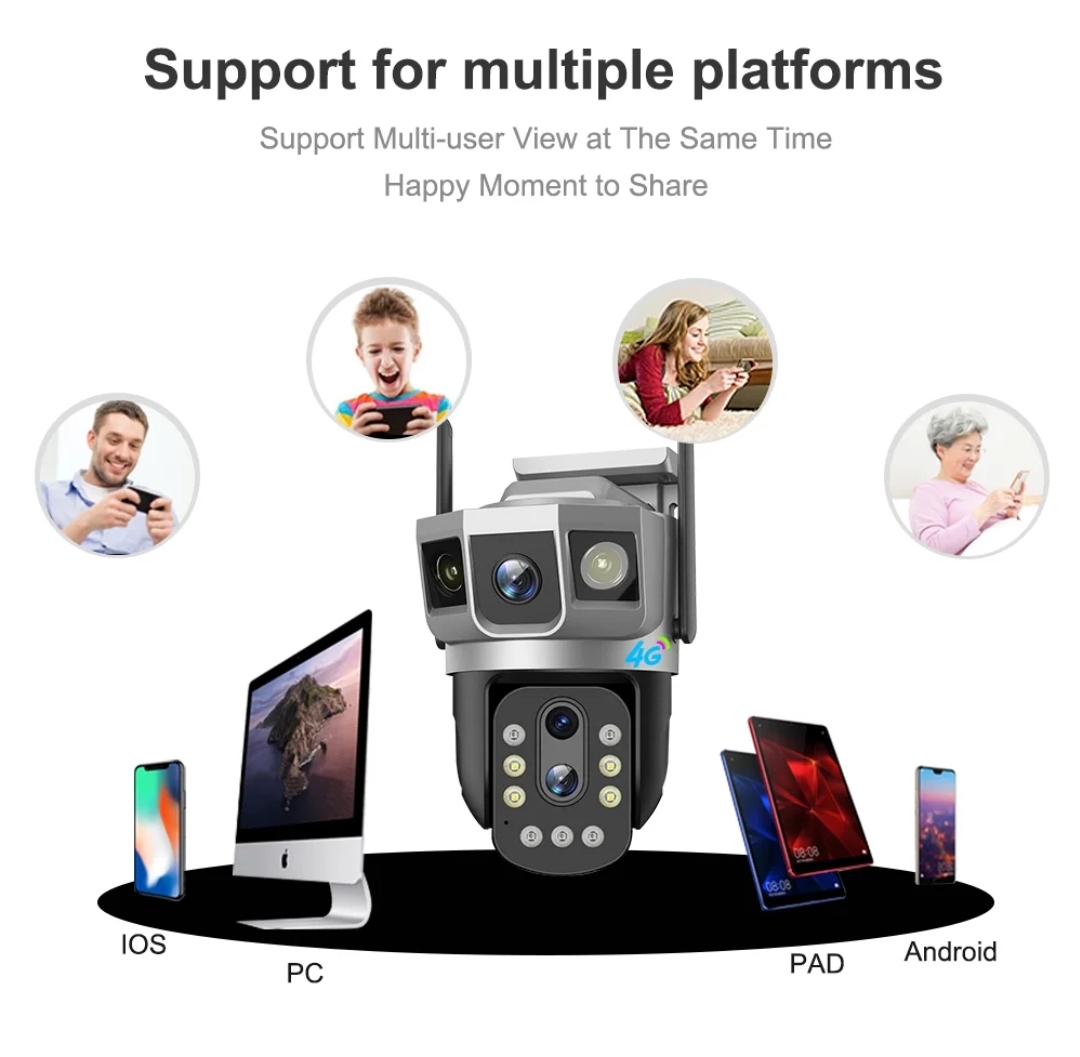 [NEW ARRIVAL] V380 PRO 6MP Wifi / 4G Sim Card 10x Optical Zoom 3 Lens 3 ...