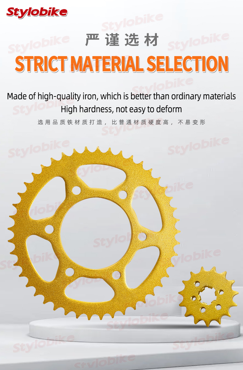 428 Sprocket Set Chain Racing Sprocket 14T 15T 39T 41T 43T 45T Spocket ...