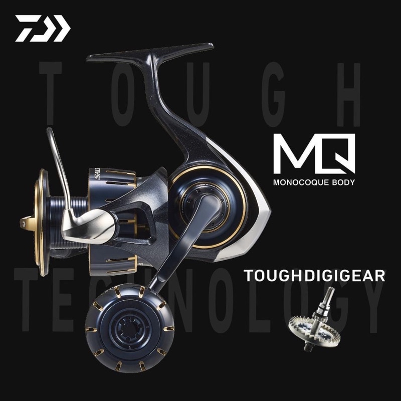 DAIWA Saltiga-G SALTWATER SW Spinning Fishing Reel Airdrive Design MQ G 4000 5000 6000 H XH ...