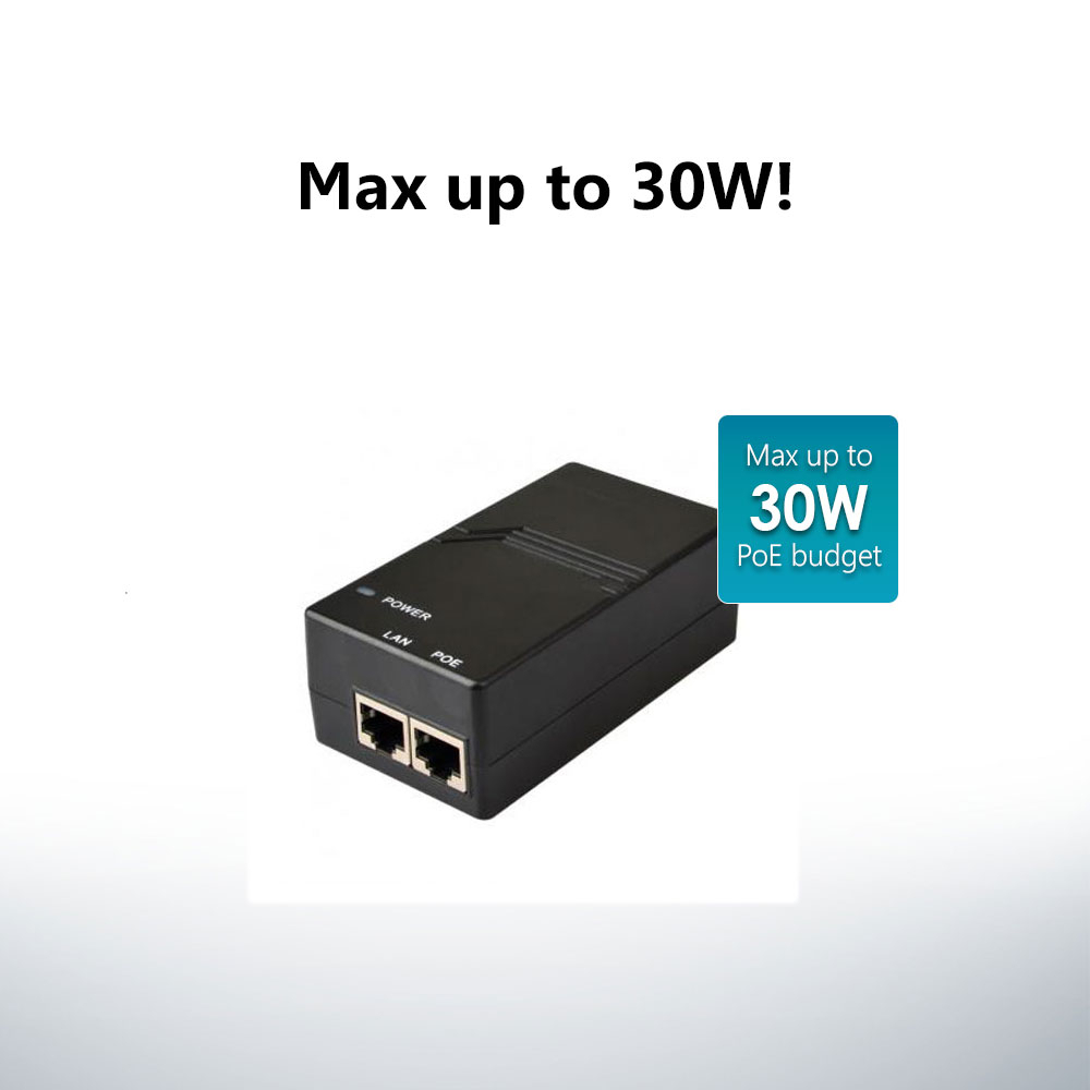 D-Link DPE-F311GI 1-port Gigabit 802.3af PoE & 802.3at PoE+ Injector ...