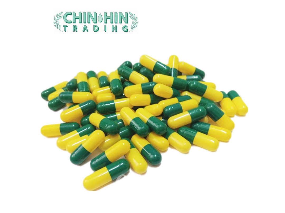 [NASHMIR] Kapsul Kosong 空胶囊 Empty Capsule (Color : Green Yellow / No. 1 ...