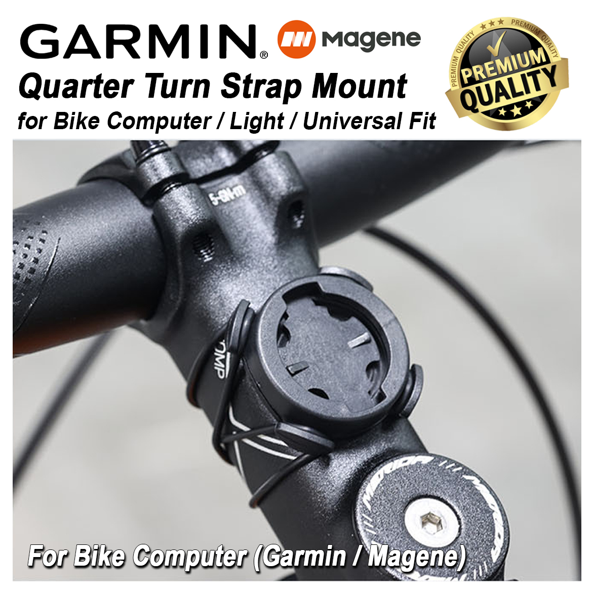 GARMIN Edge Quarter Turn Bike Mount for Bike Computer Meter Varia Radar ...