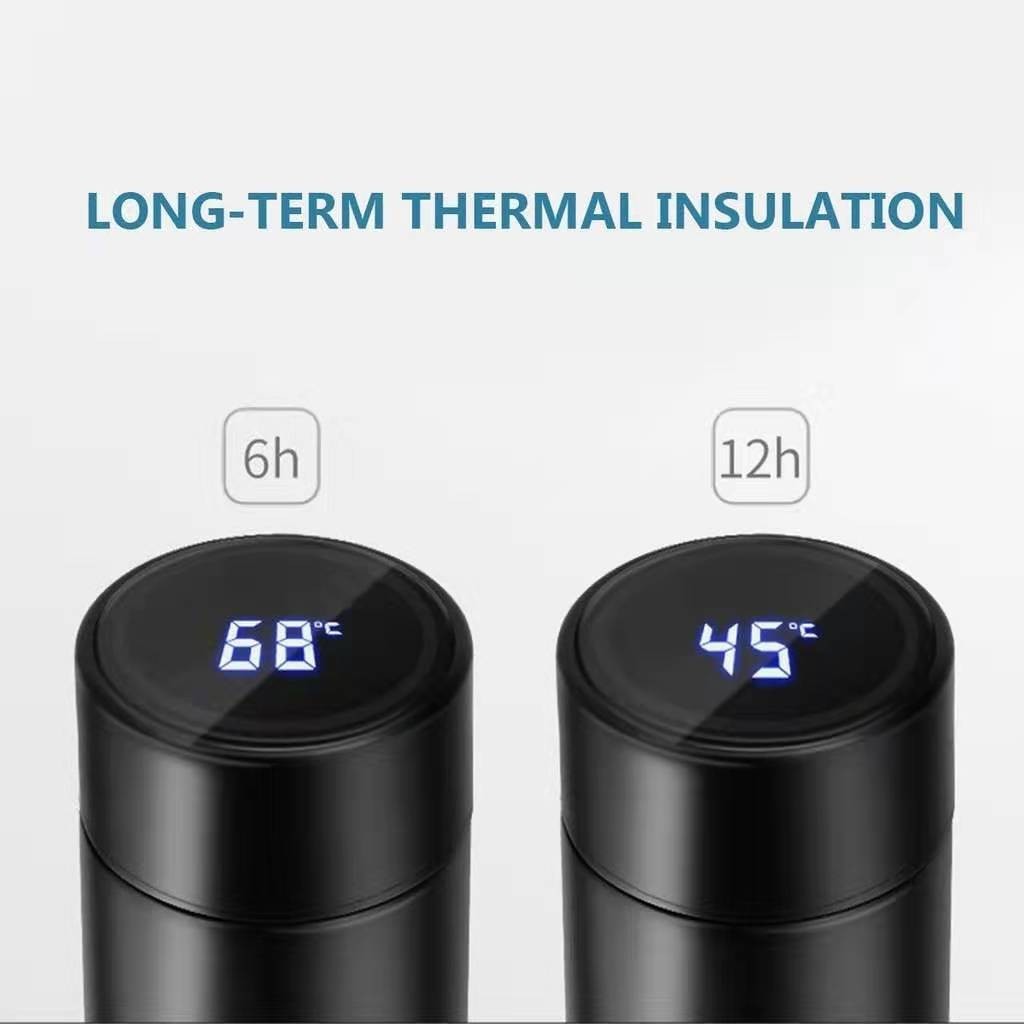 ListonX LED Temperature Display Thermos Bottle Stainless Steel 304 ...