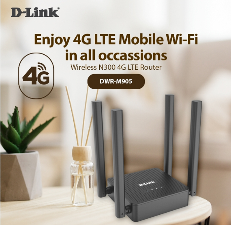 D-Link DWR-M905 4G LTE N300mbps Mobile Router Sim Card Modem Wi-Fi ...