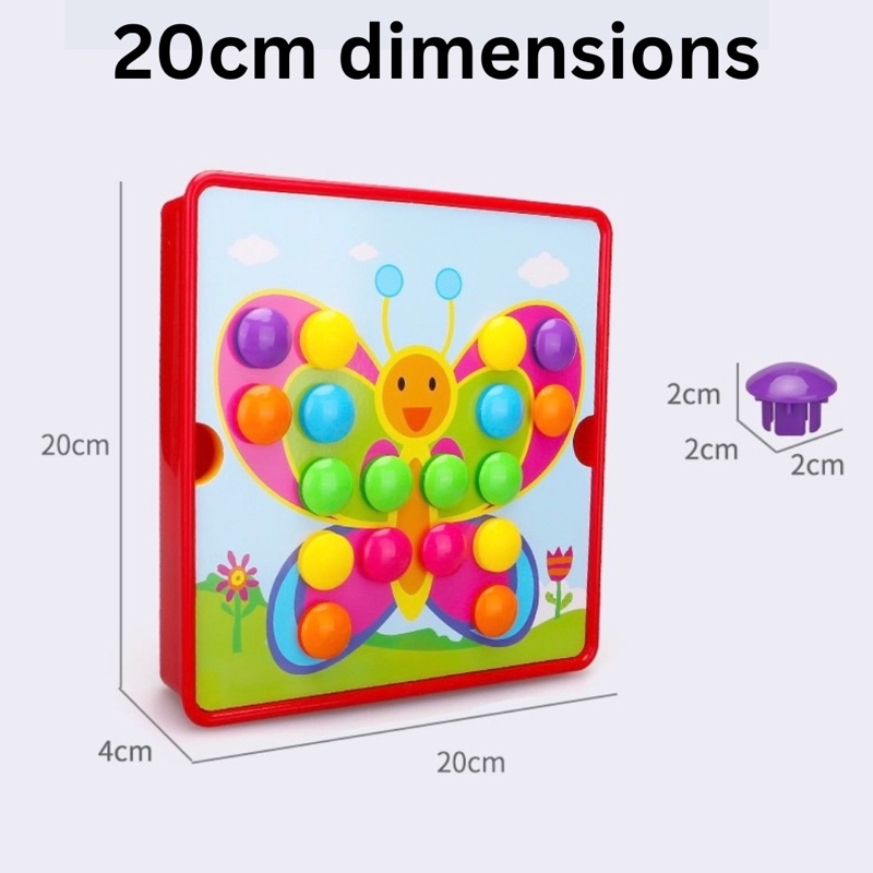 Button Idea Educational Toys (12 pictures +50 Button Nails) Genius Art ...