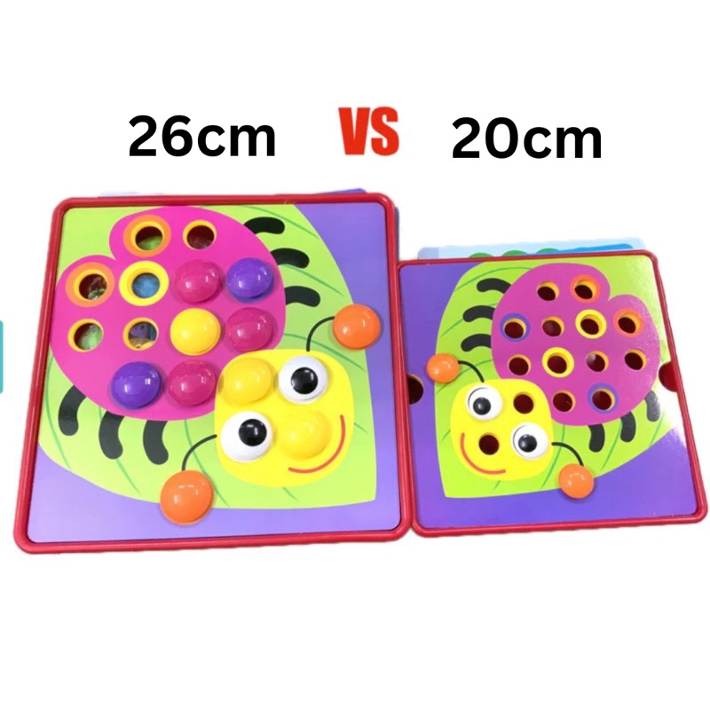Button Idea Educational Toys (12 pictures +50 Button Nails) Genius Art ...