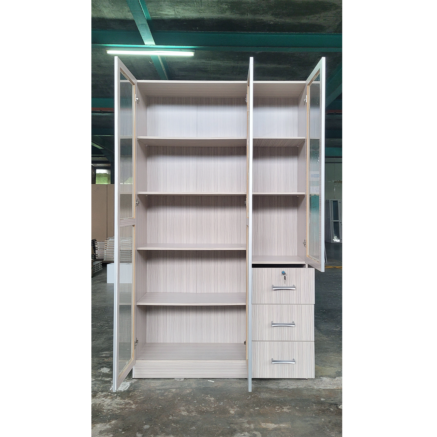 HOMATRIX Display Glass Cabinet Storage With Drawer Almari Kaca Rak ...