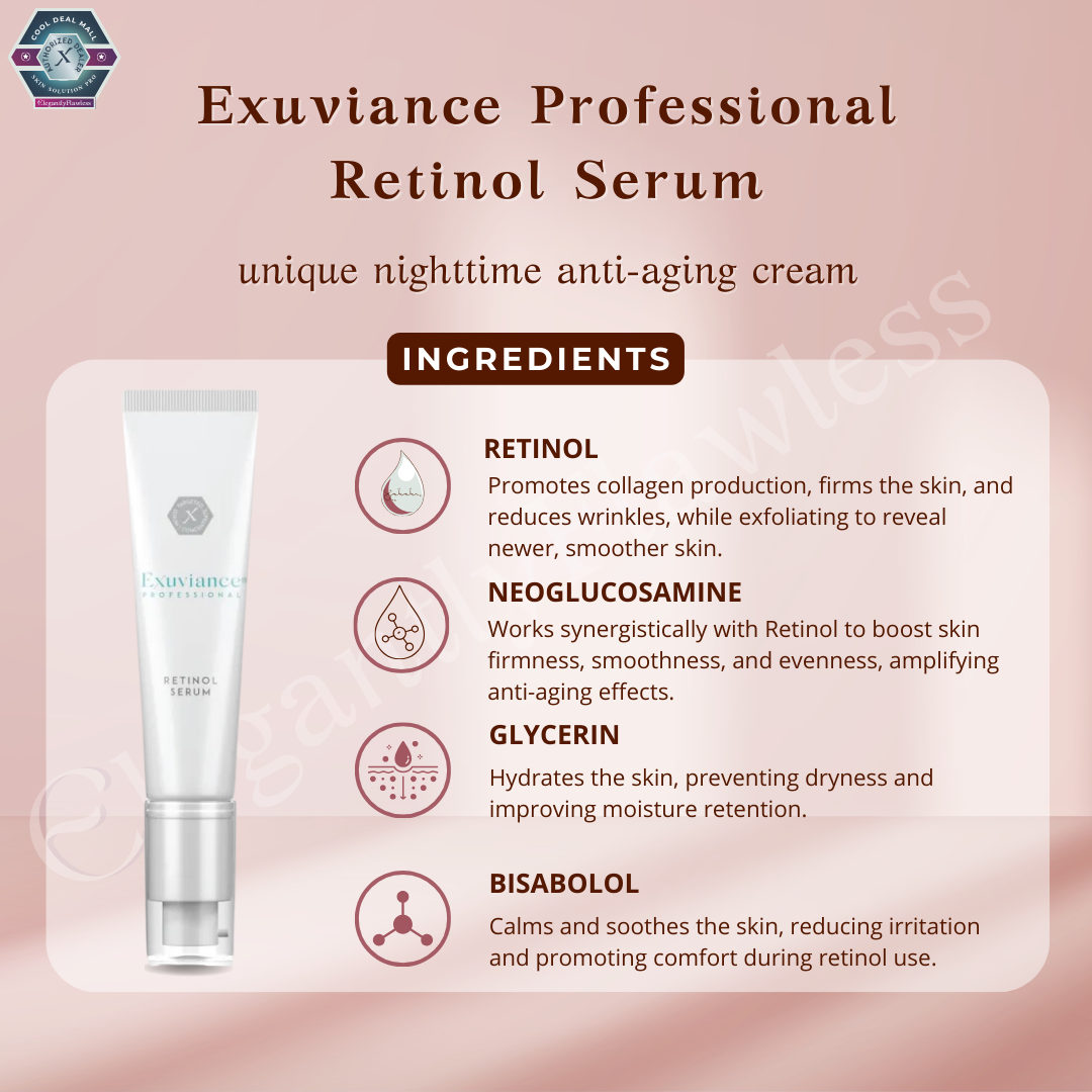 (LAST STOCK)) EXUVIANCE PROFESSIONAL Retinol Serum | 30ML(100% ...