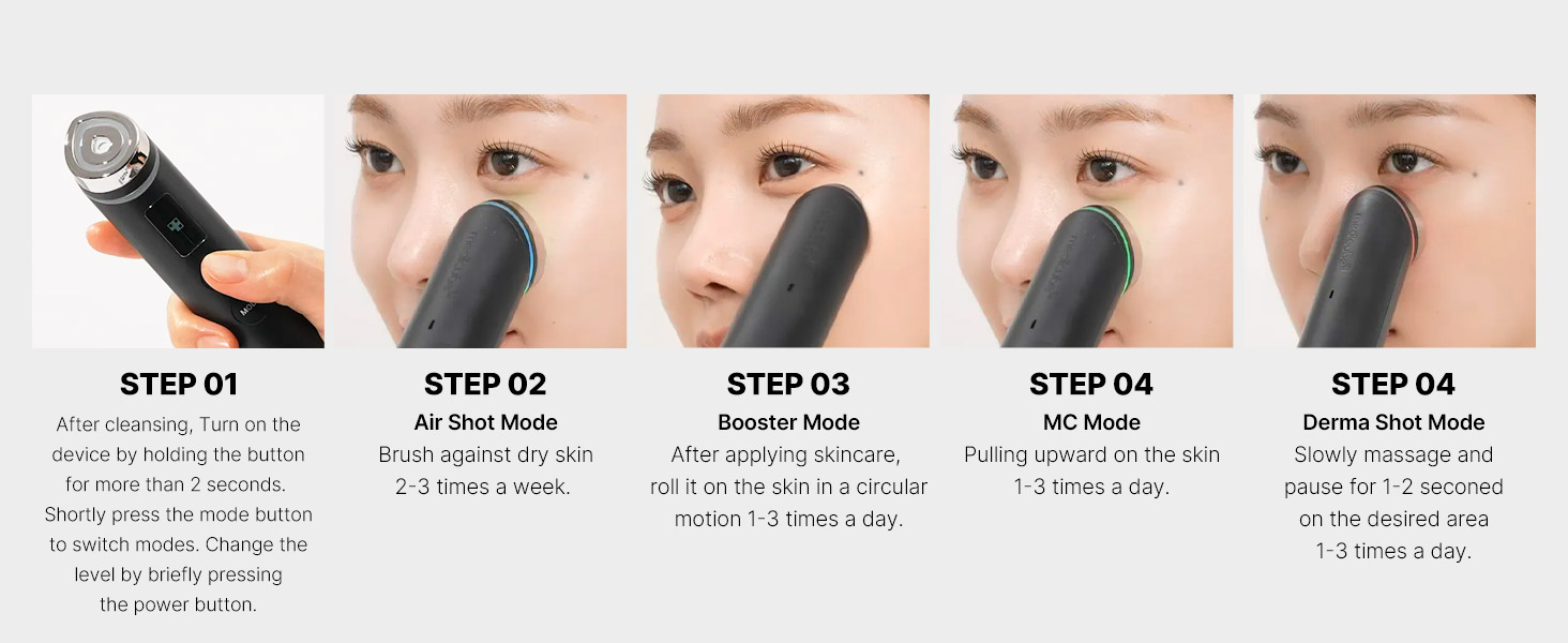 [medicube official] AGE-R Booster Pro (Lemon/Pink/Black) | Korean ...