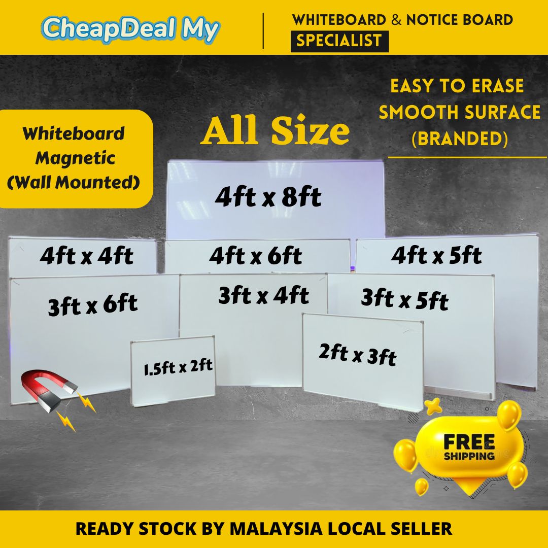 Papan Putih Magnetik /Quality Whiteboard Magnetic Board wall mounted1 ...