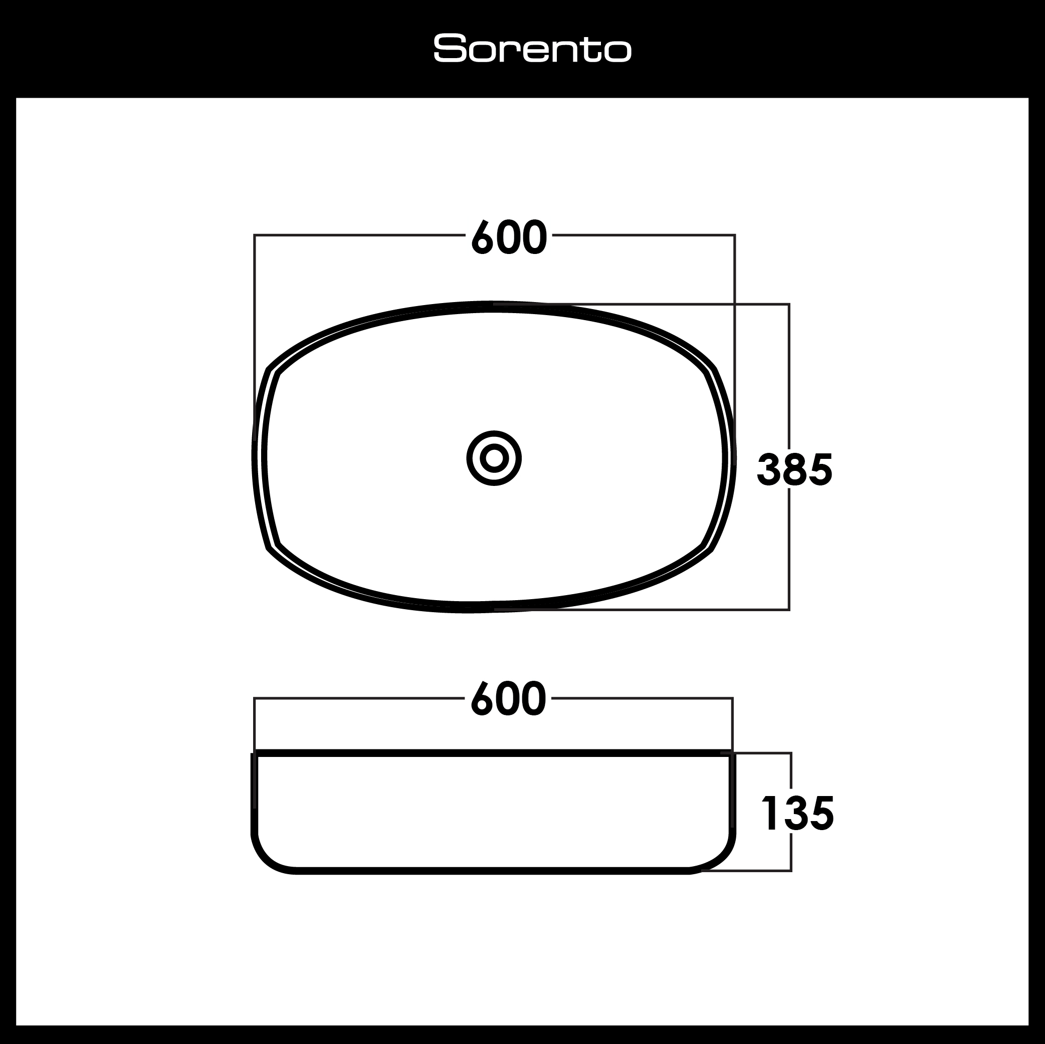 SORENTO Counter top Wash Basin Sinki Bilik Air Ceramic Bathroom sink ...