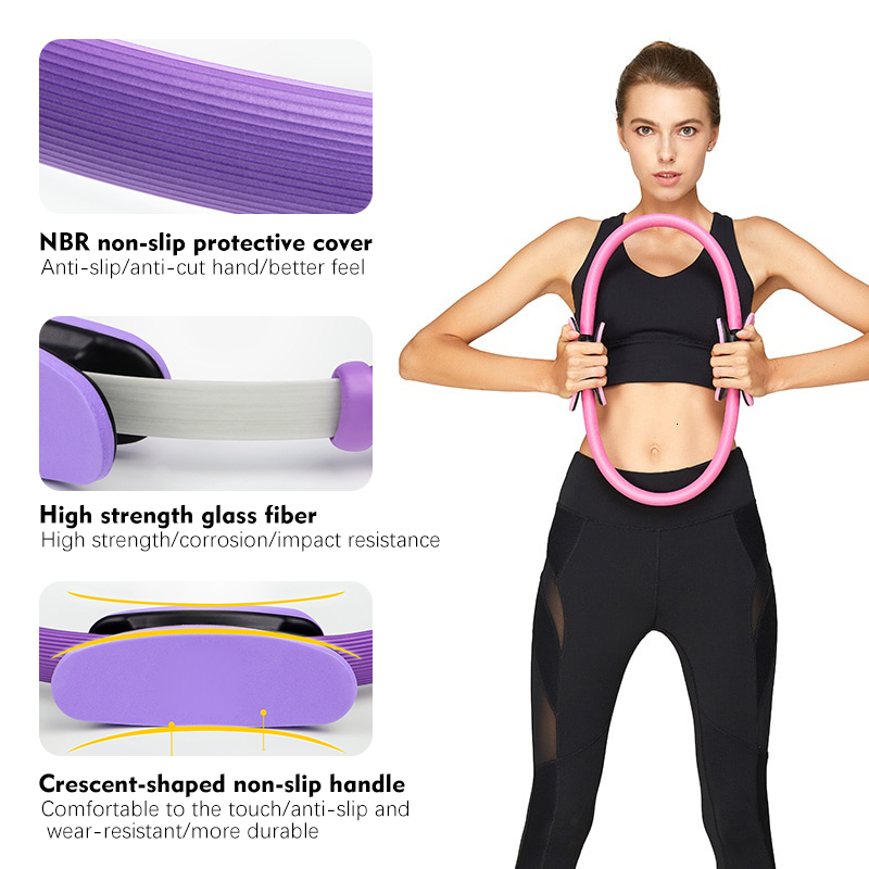 Pilates Ring Full Body Exercise Equipment Yoga Wheel Yoga Circle Yoga ...