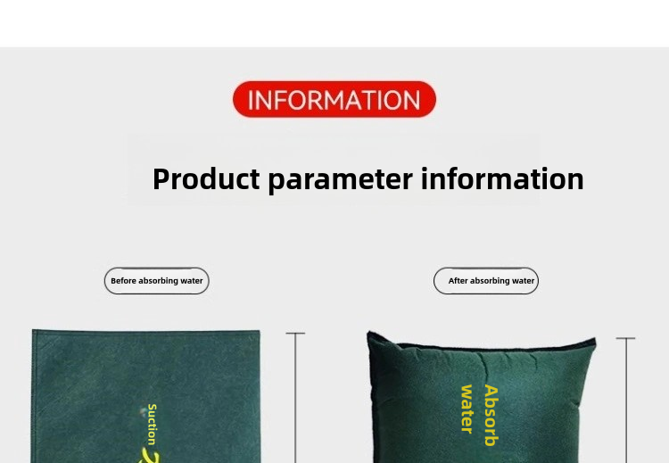 Heavy-Duty Flood Barrier Sandbags/penghadang banjir - Reusable Sandless ...