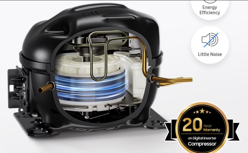 Samsung 458L Digital Inverter Refrigerator RB45DG600EB1ME - Bottom ...