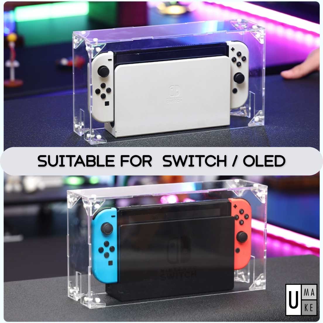 Switch Dust Cover Switch OLED dust cover Transparent Acrylic Ready ...