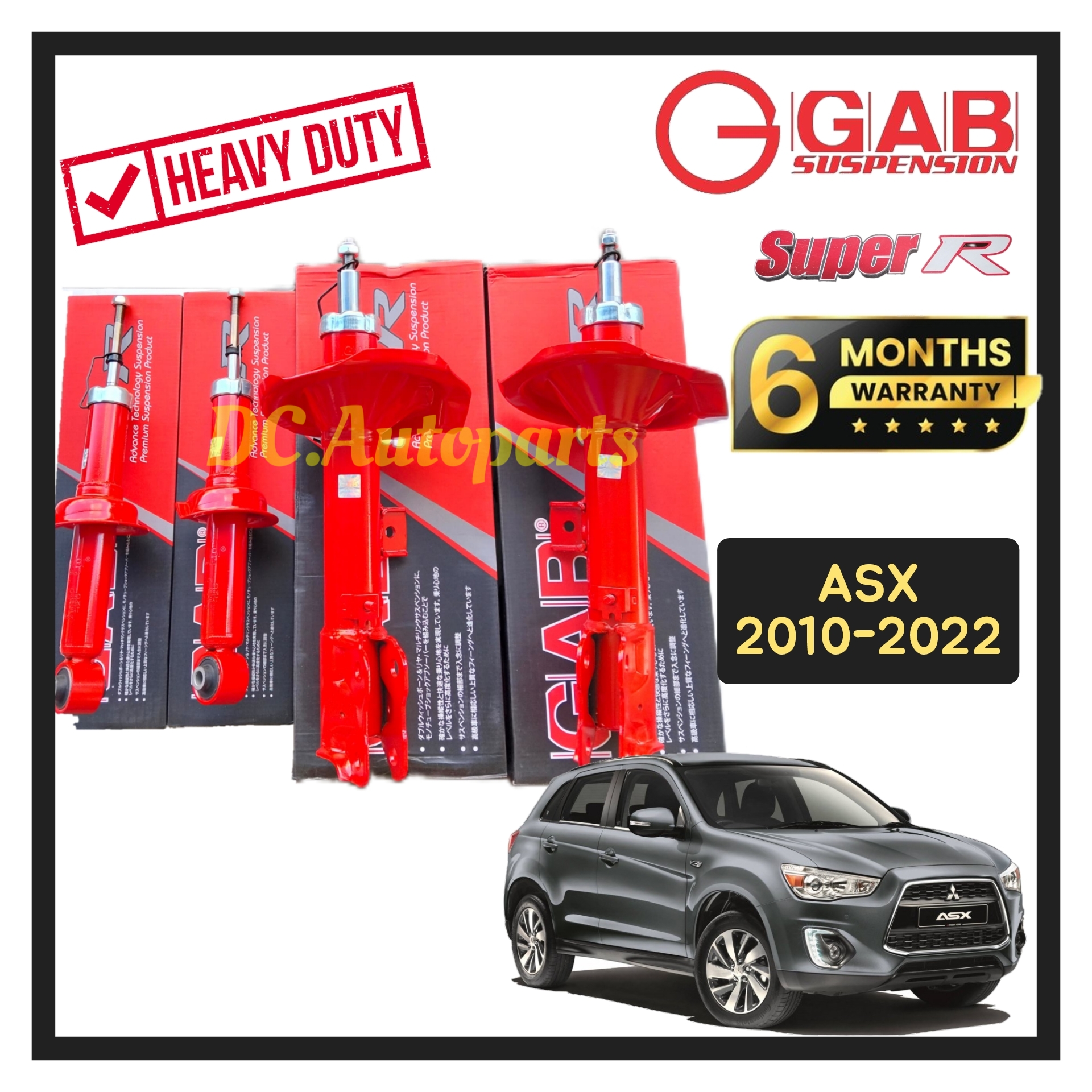 ORIGINAL GAB SUPER R HEAVY DUTY MITSUBISHI ASX 2010-2022 FRONT OR REAR ...