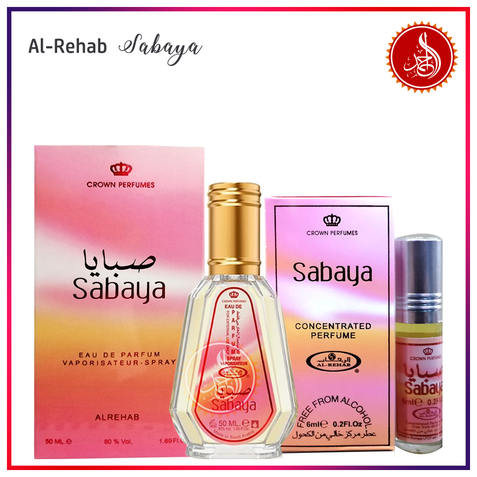 Al Rehab SABAYA (Roll-On Oil/ Natural Spray) for Women & Men by Al ...
