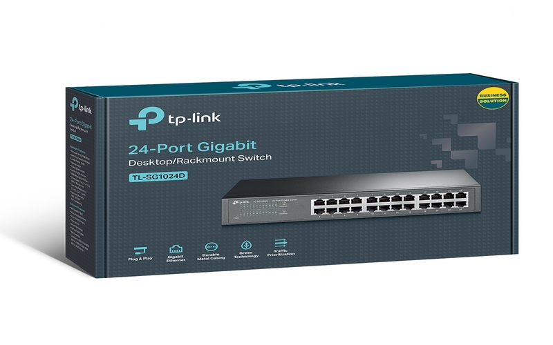 TP-LINK Tplink 24 Port Gigabit Desktop Switch RJ45 LAN Network 13 Inch ...