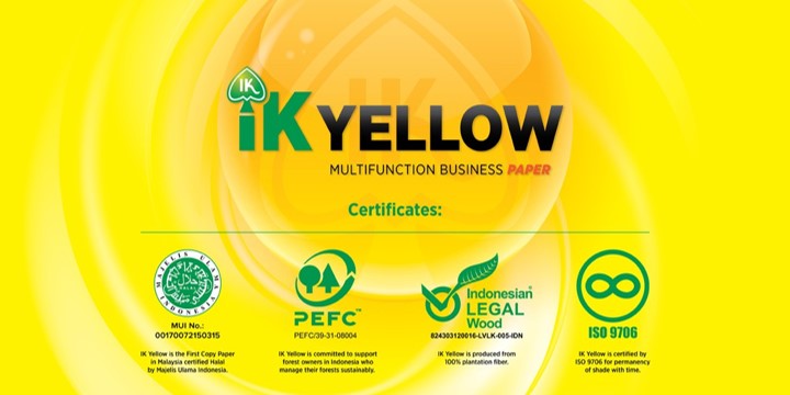 IK Yellow 500s 80gsm A4 Paper 1 Ream (500 sheets/ream) | Shopee Malaysia