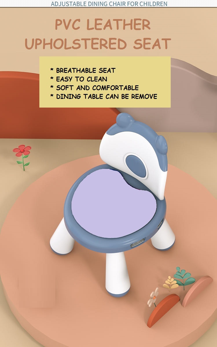 KIDS DINING CHAIR Portable Feeding Chair with Food Tray & Sound Effect ...