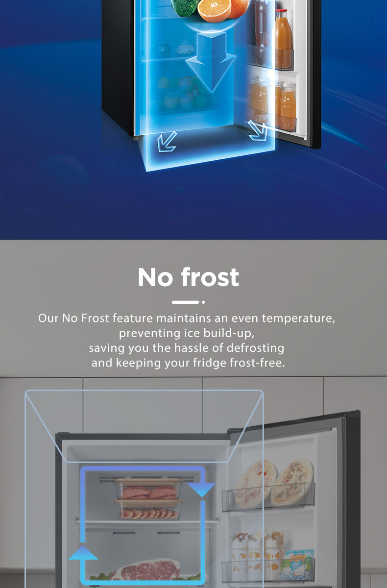 Midea MDRT345MTB30 Gross 280L 2 Doors Refrigerator / Fridge / Peti ...