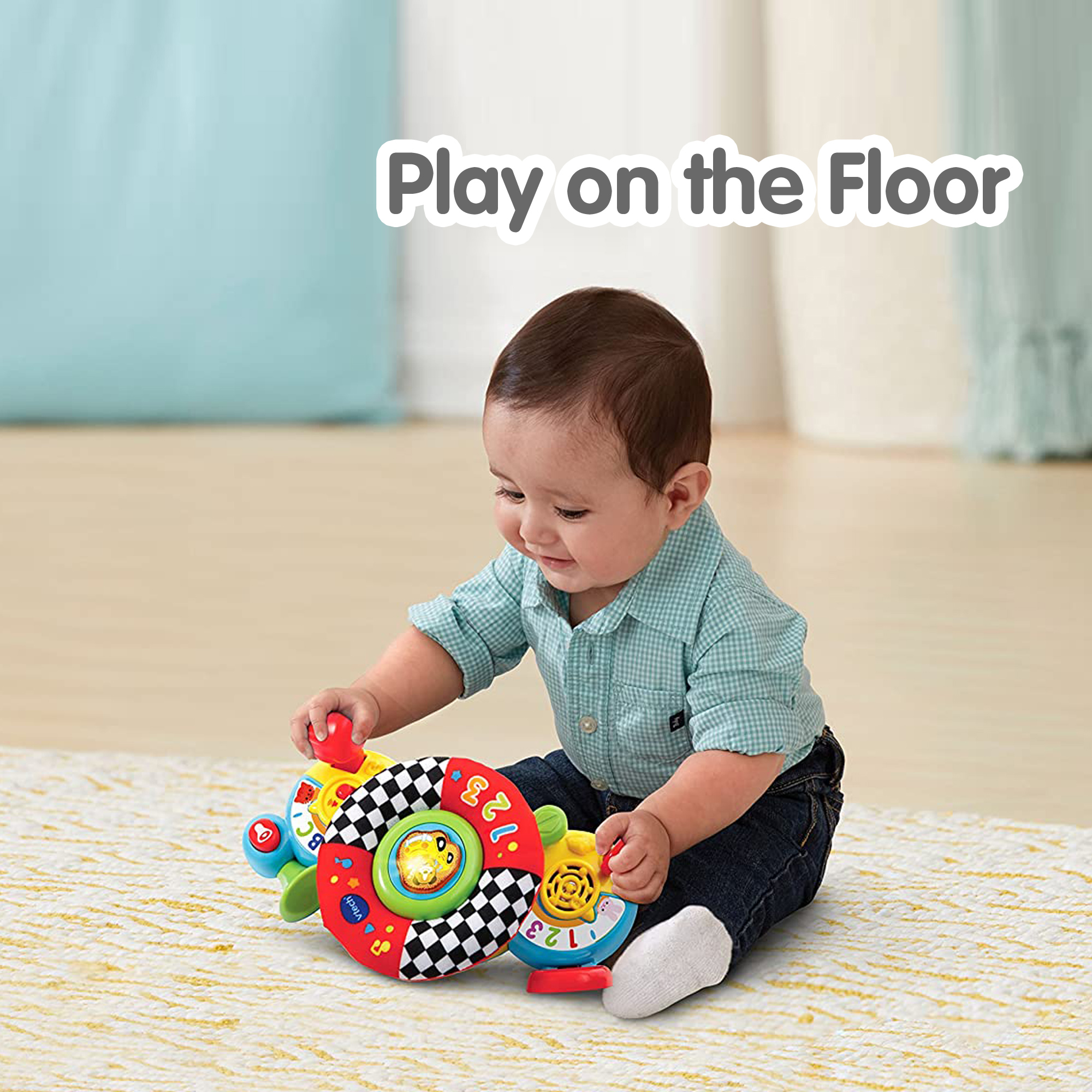 VTech On the Go Baby Driver Stroller Toys Tie on Stroller Baby Bed or ...